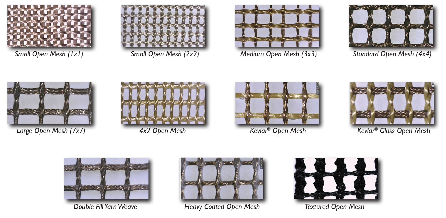 Taconic :: Open Mesh Fabric | ideal where air flow is critical